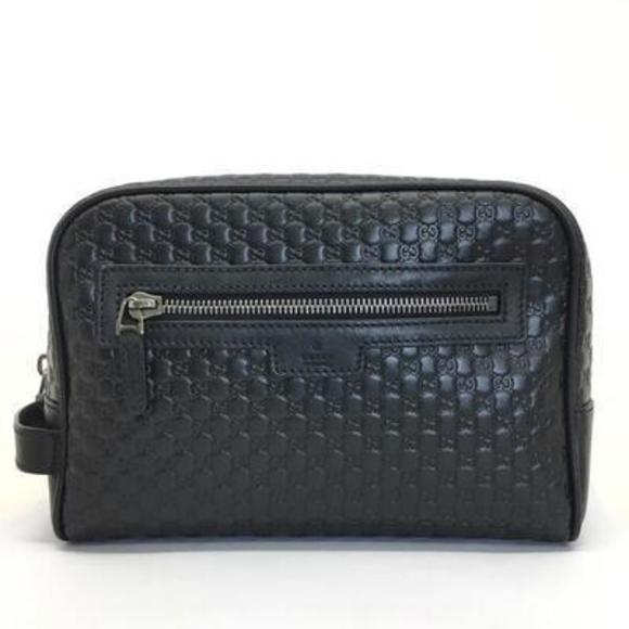 Gucci | Bags | Gucci Micro Gucci Gg Shima Leather Shoulder Bag Black ...